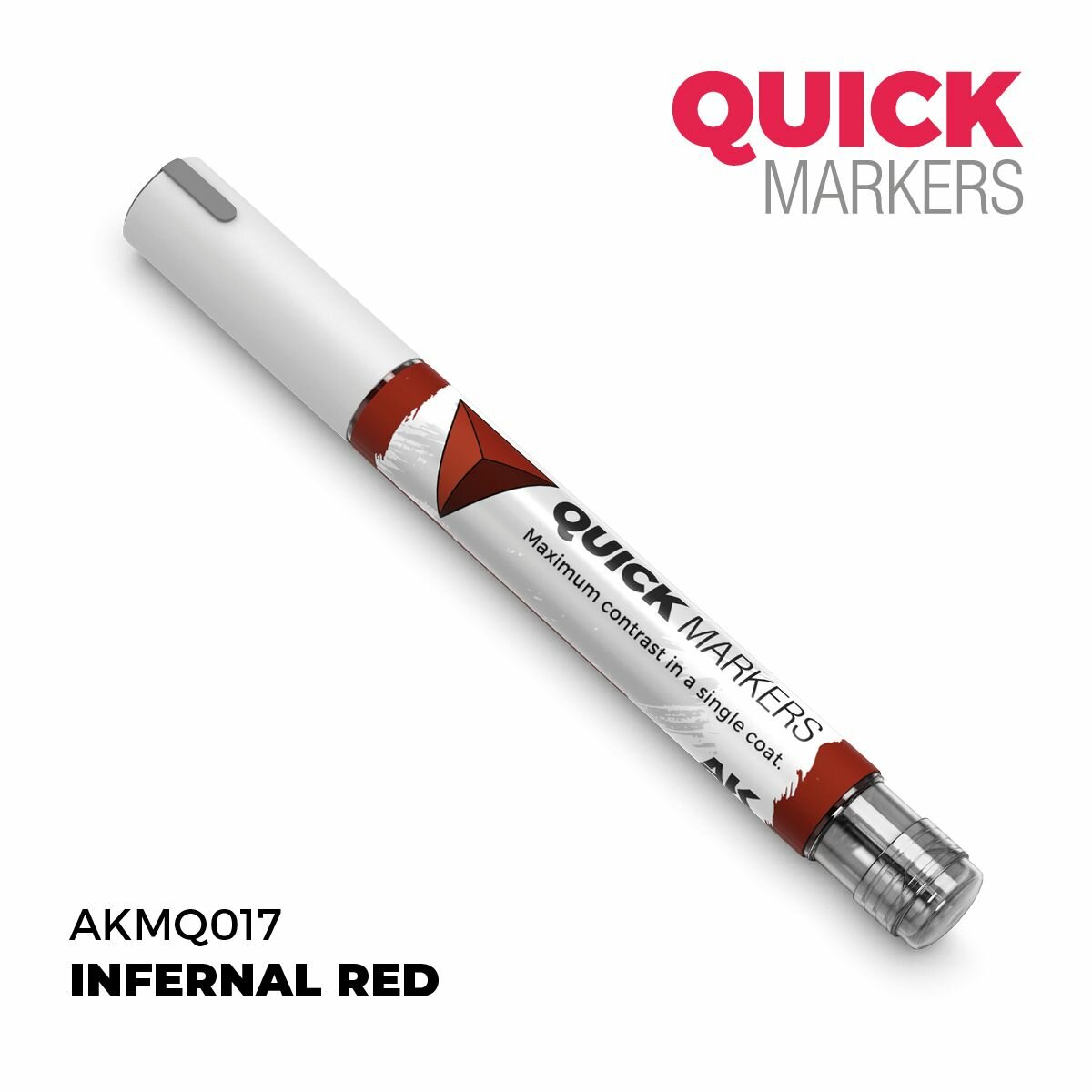 Маркер-кисть AK Infernal Red - Quick Marker — фото 1
