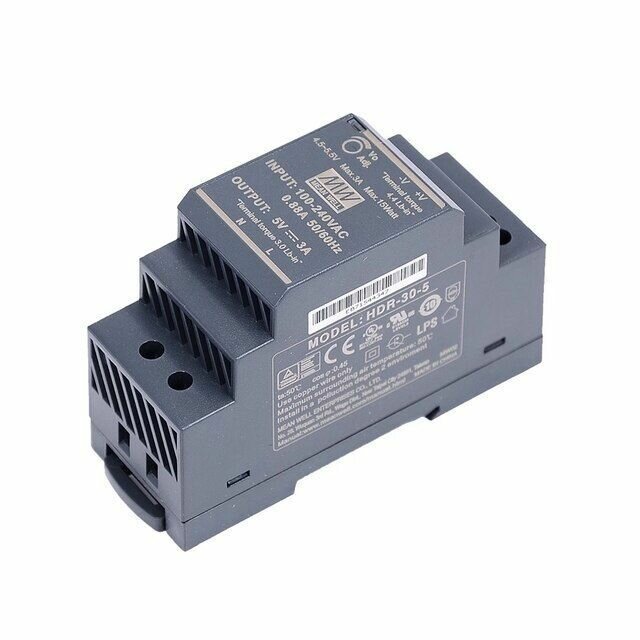 Блок питания MW HDR-30-5 30W 5V на дин рейку