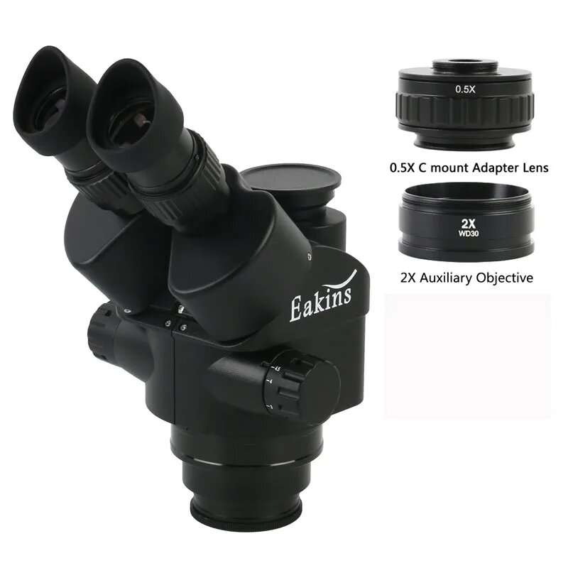 Eakins 7X-45X 3.5X-90X Стереомикроскоп with 2.0x 40mm