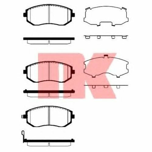 Комплект передних тормозных колодок Nk 224413 для Subaru BRZ (2012-н. в.), Subaru Forester (2002-2012), Subaru Impreza (1999-2014)