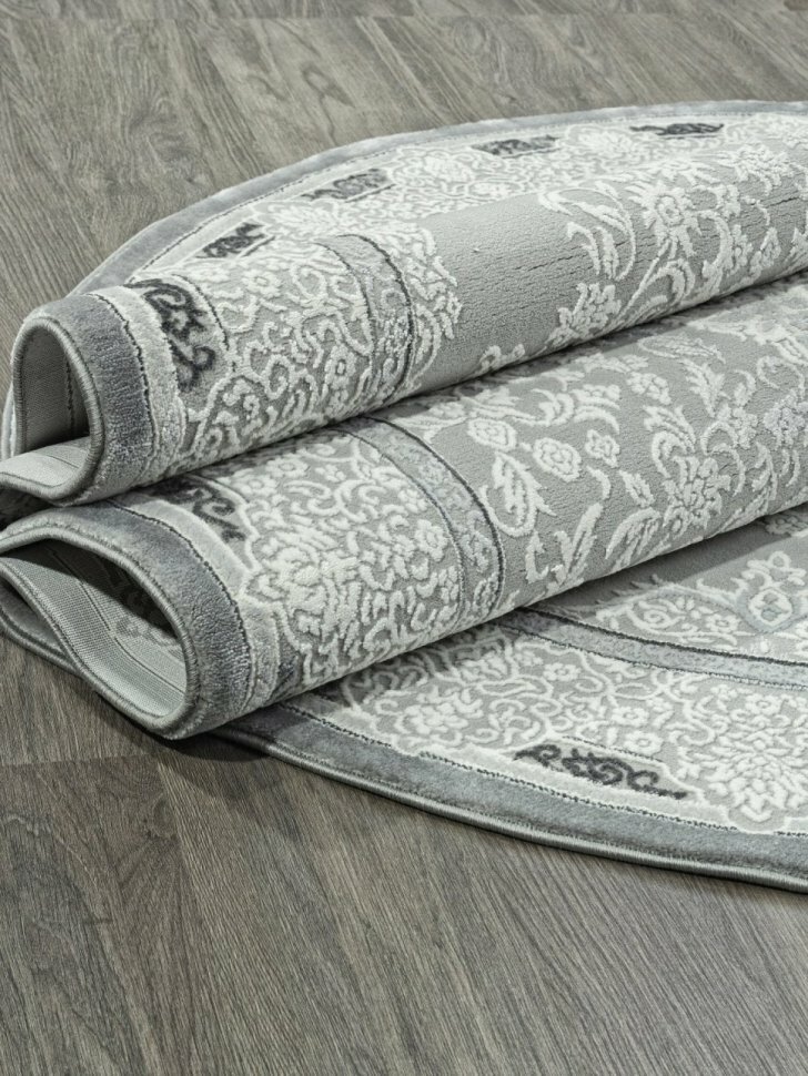 Ковер GL038G - GREY / GREY - Овал - коллекция NENSI (1.6 х 2.3 м)