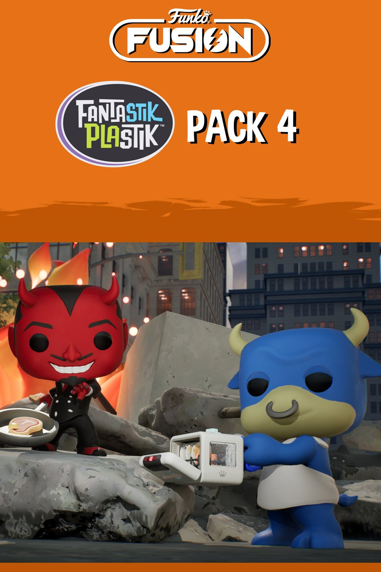 Funko Fusion - Fantastik Plastik Pack 4 - T-Bone and El Diablo — Fantastik Plastik Pack 4 T Bone And El Diablo — дополнение (DLC) для Xbox / Microsoft Store · Xbox · цифровой ключ · нужна базовая игра