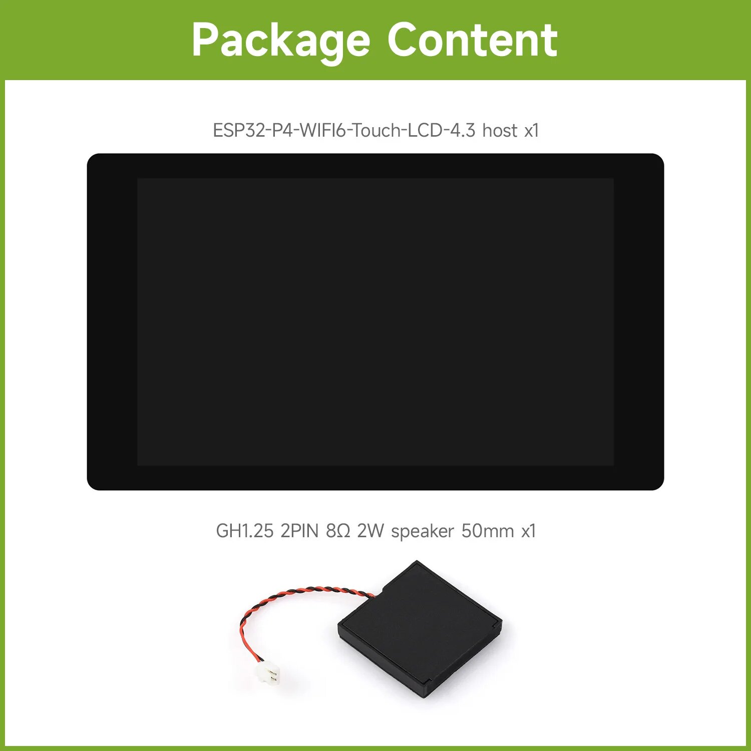 Waveshare ESP32-P4-WIFI6 плата 4.3 дюйма NOT Included camera