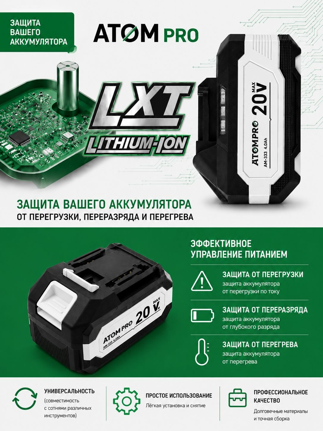 Аккумулятор 20V 4000 ма/ч LXT, подходит для Makita, высокотоковый