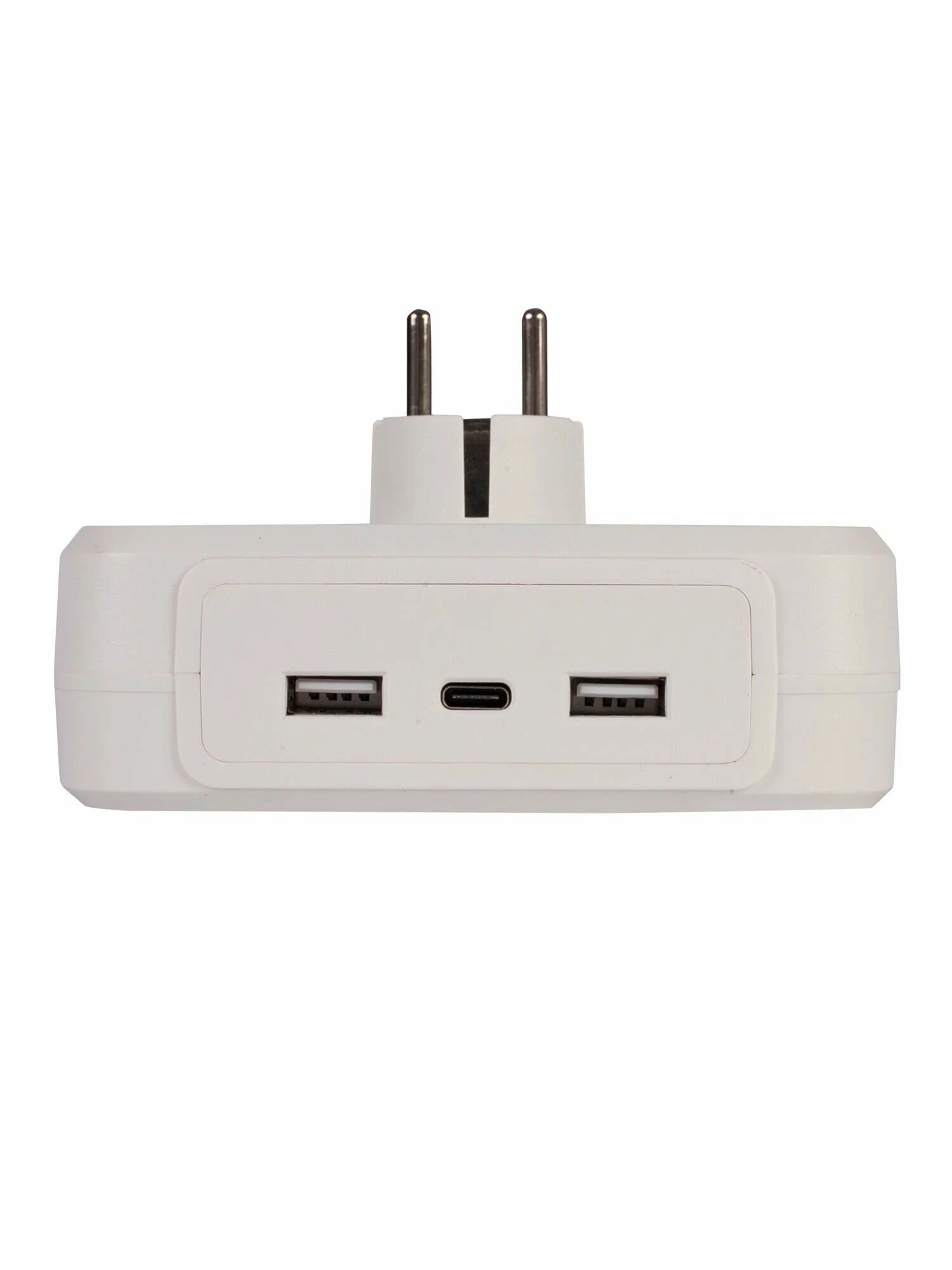 Сетевой фильтр YM-PC2502, Yemsta, 4 розетки и USB-порт, белый, IP20