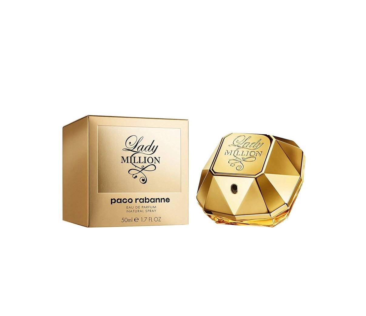 Paco Rabanne Lady Million 50 мл парфюмерная вода женская, цветочные, фруктовые