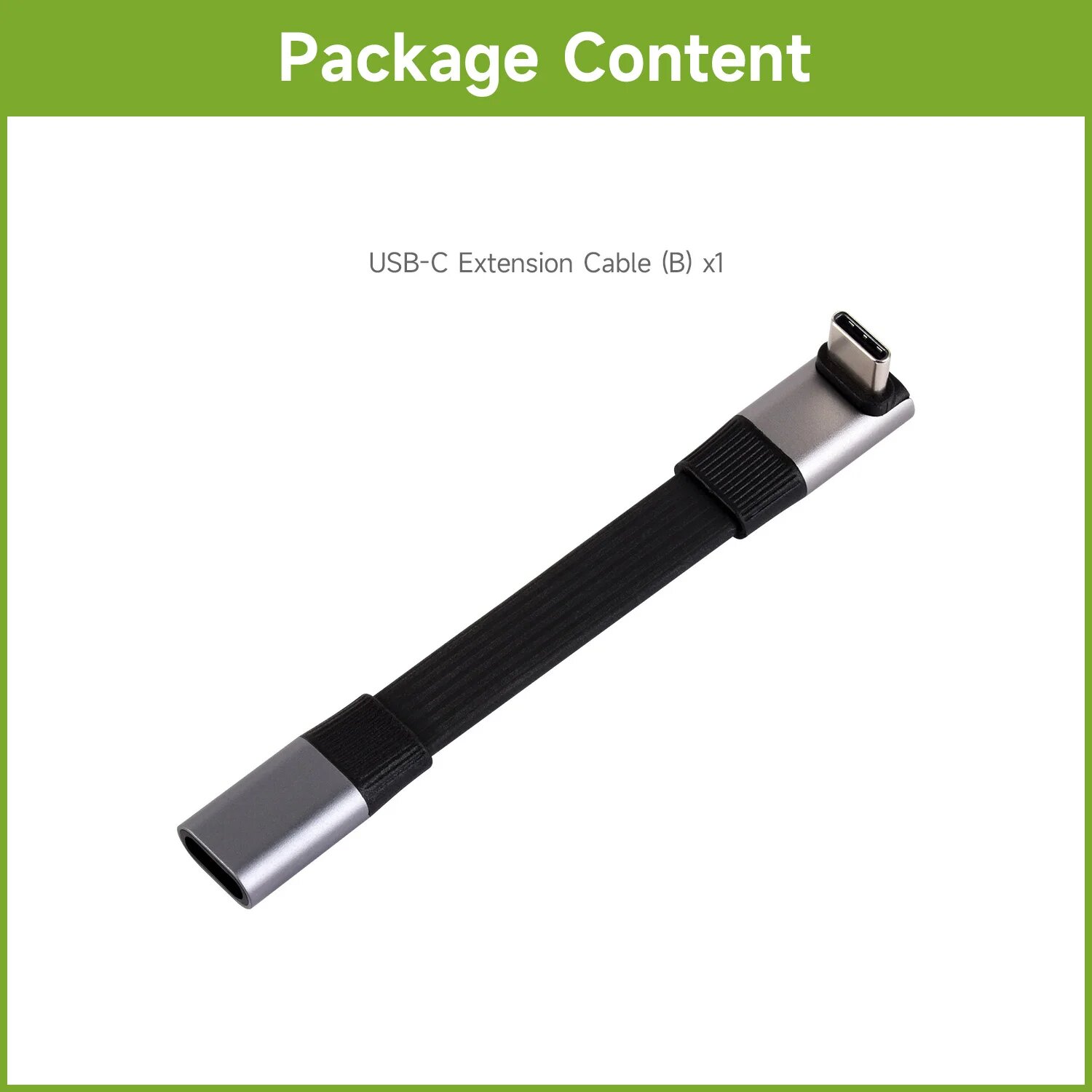 Кабель-удлинитель Waveshare USB4 V2.0 Type-C, полнофункциональный, короткий, Extension Cable B