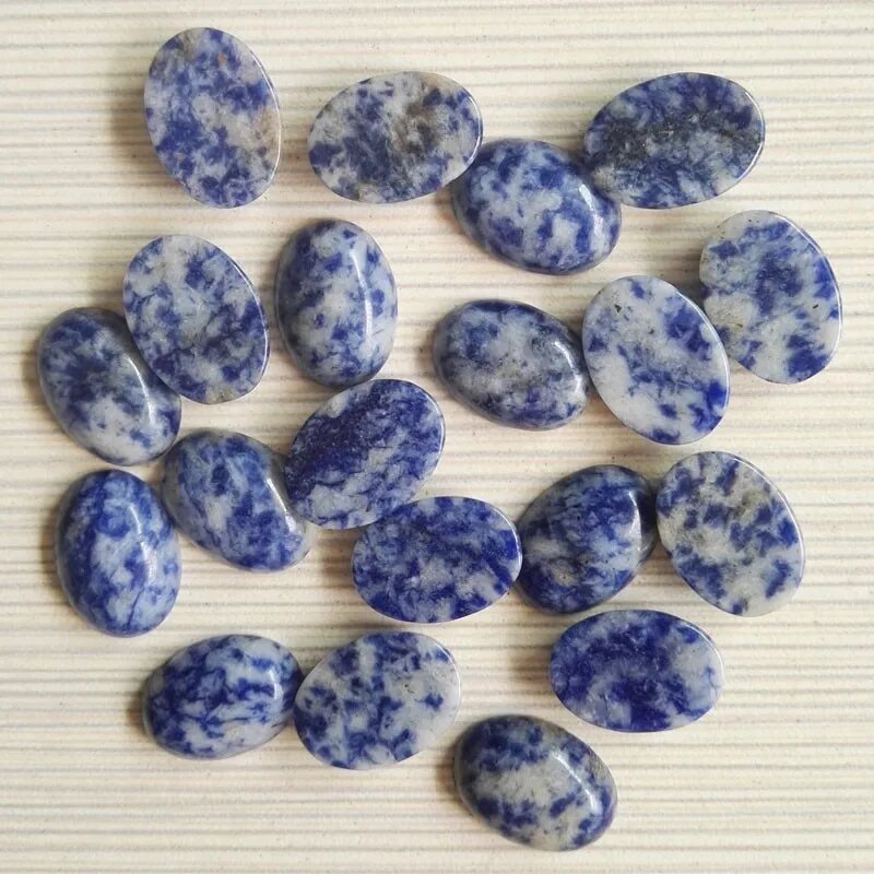 Кабошоны из лазурита и аметиста YWMZCN 50 шт. Синий, Sodalite