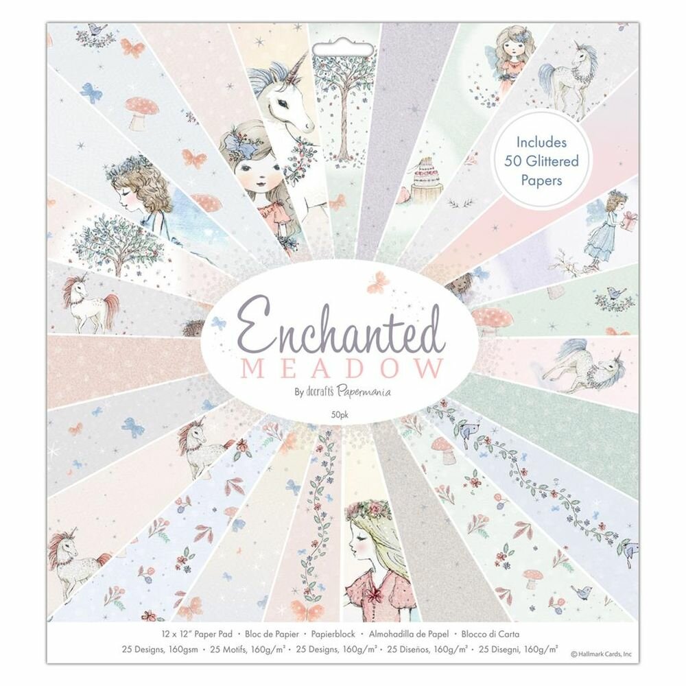 Набор бумаги для скрапбукинга docrafts "Papermania", Enchanted Meadow, 50 листов, 18 фольгированных