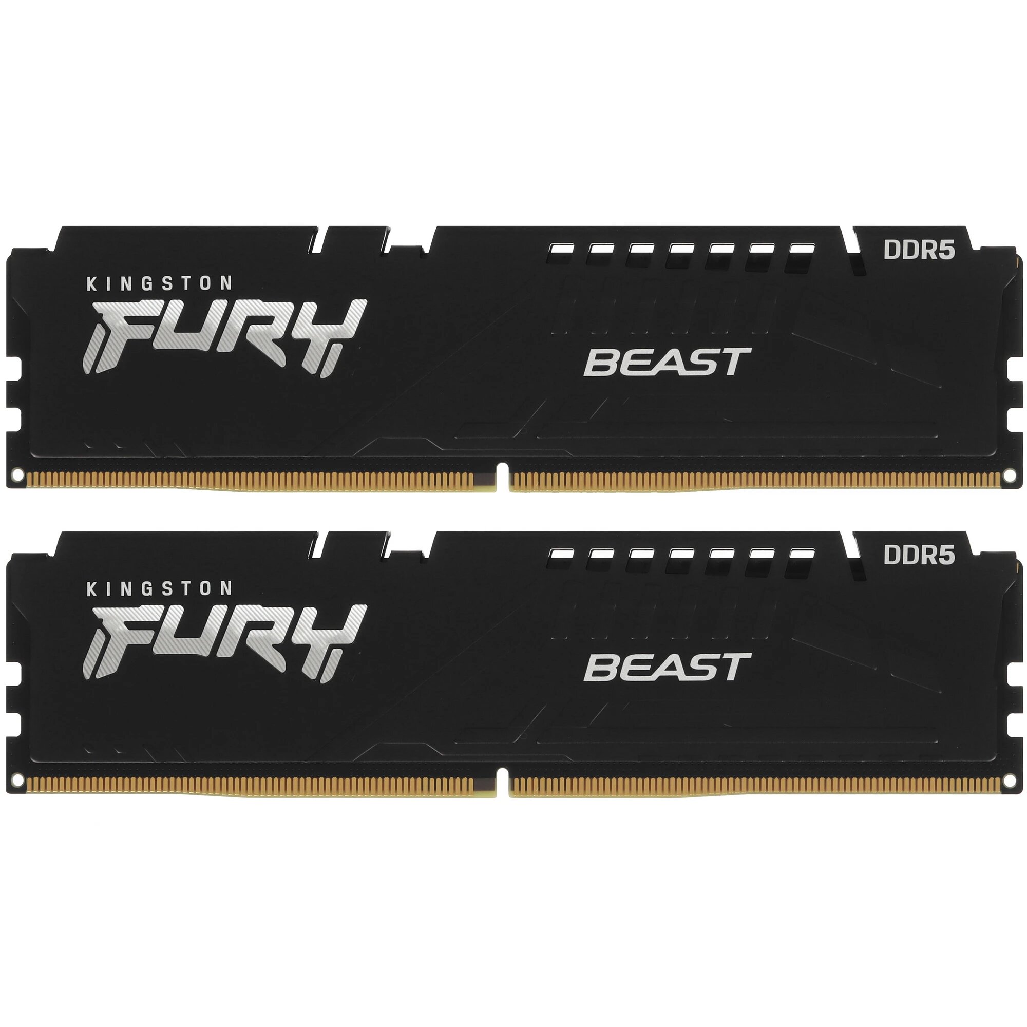 Оперативная память Kingston Fury Beast KF564C32BBEK2-32 черный, DDR5 32Gb (2x16Gb) 6400МГц, DIMM