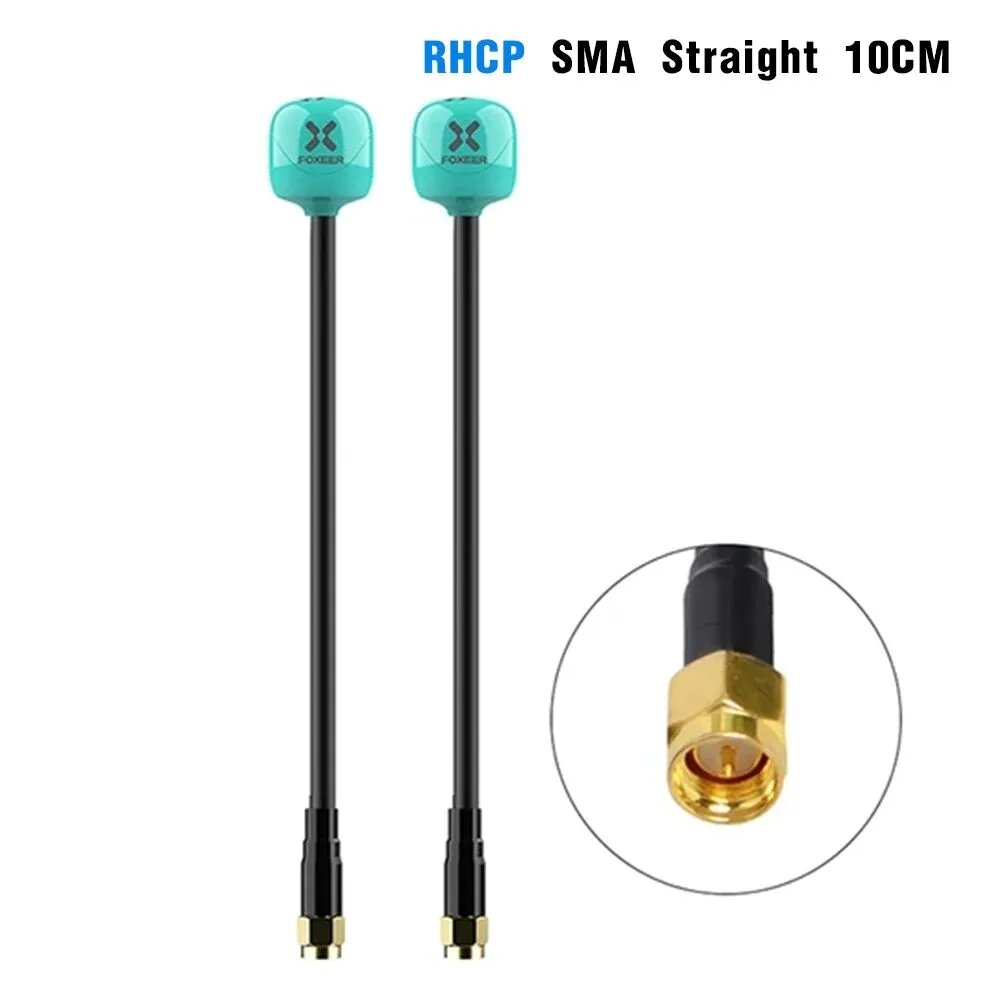 Антенна FOXEER Lollipop_4+ 2 шт. 5.8 ГГц 2.6 дБи Omni Mini RHCP LHCP SMA RPSMA MMCX UFL