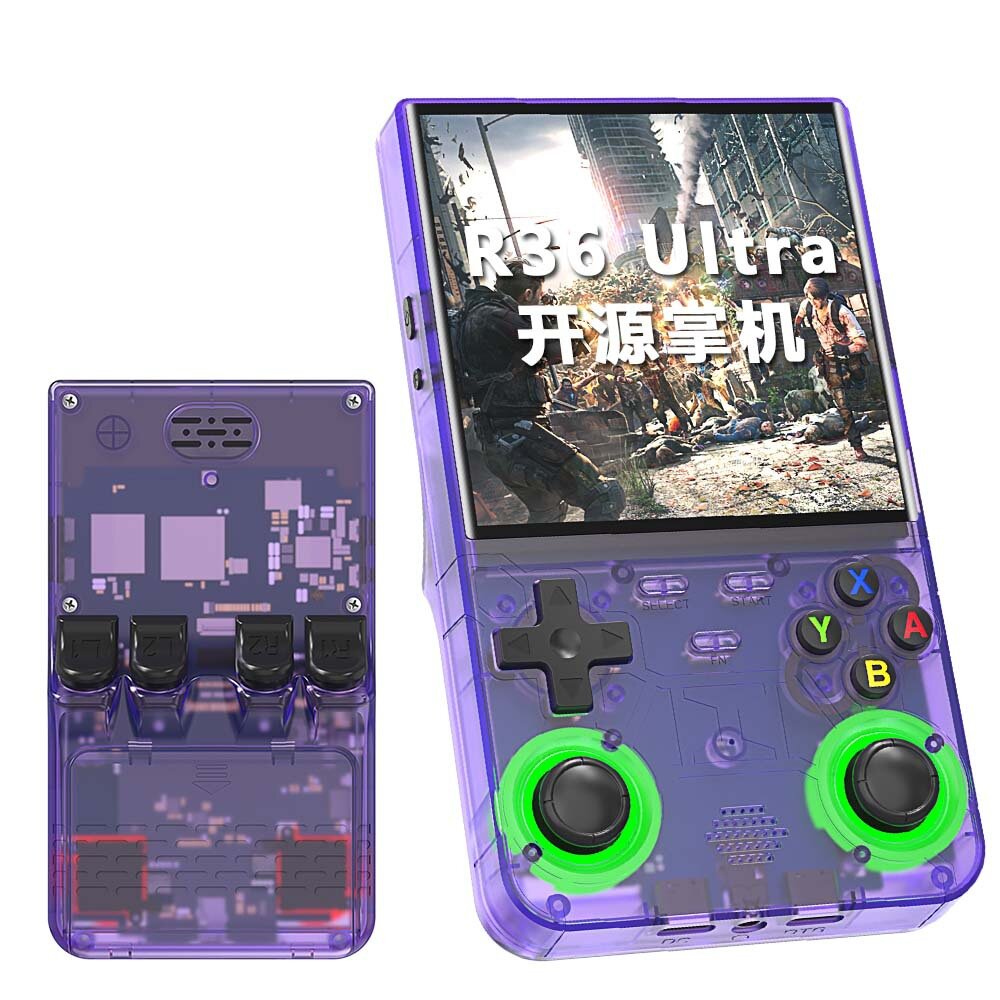 R36Ultra Открытое Исходное Кодовое Ручной Игровой Консоль Белый 128 ГБ Версия На Английском Языке Портативное Ретро
