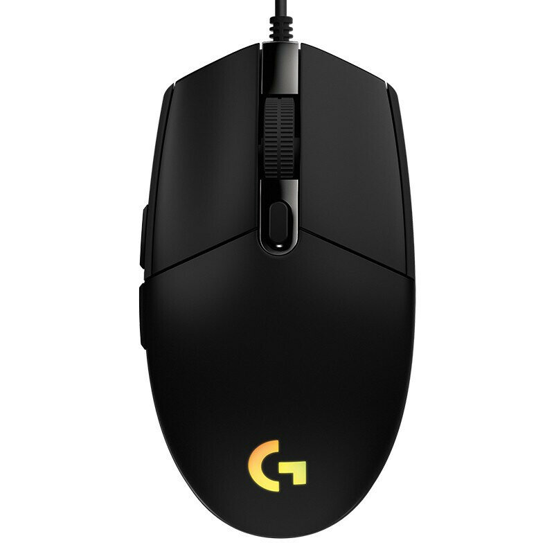 Logitech G102 II легкая игровая мышь с подсветкой RGB и 8000 ДПИ для соревновательных игр в жанре FPS - Черный