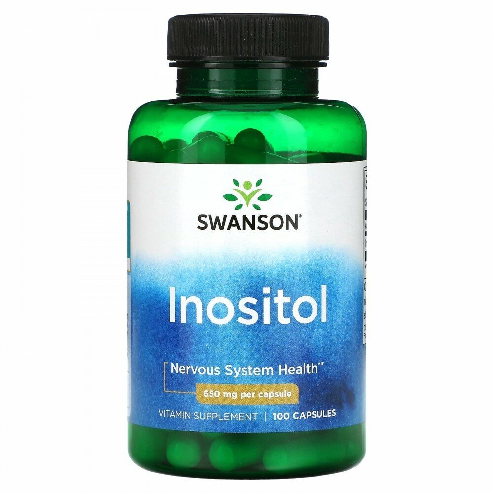 Swanson Inositol 650 mg 100 caps — фото 1
