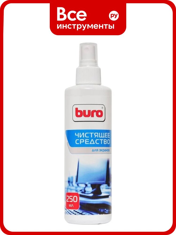 Спрей BURO BU-Sscreen для экранов ЖК мониторов, 250 мл 817433, для очистки экранов мониторов