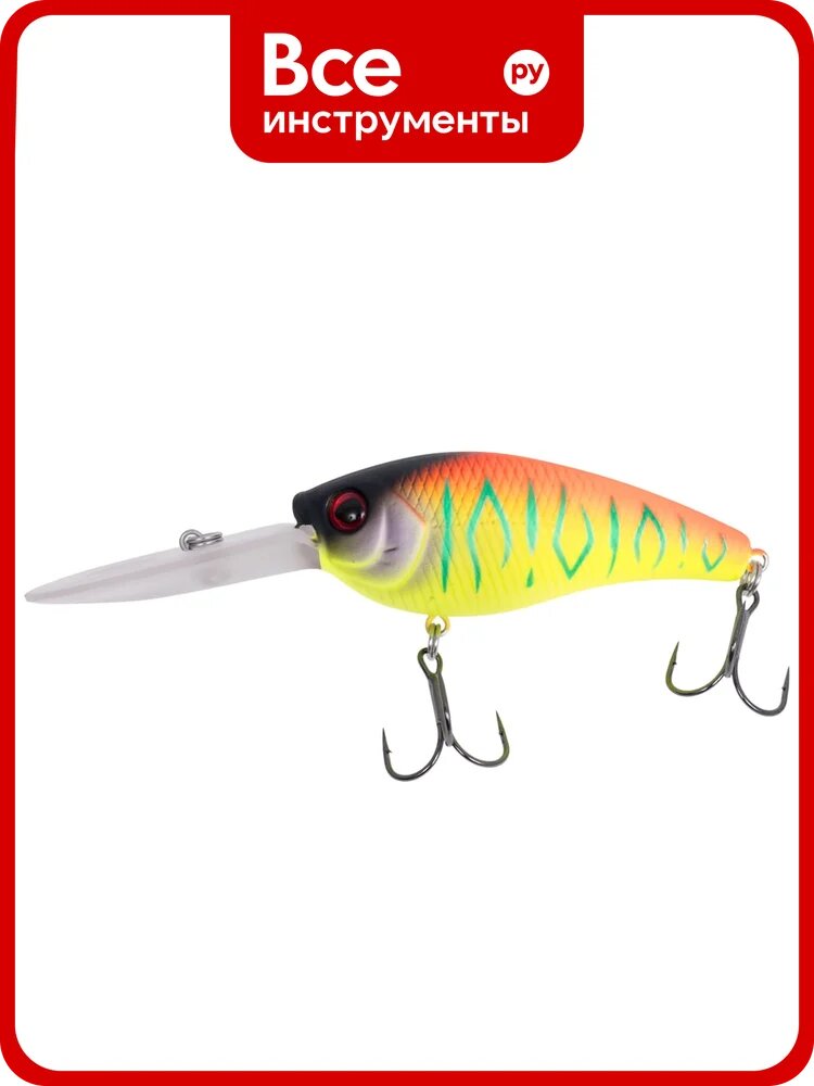 Воблер Strike Pro Crankee Deep Diver 70 цвет: A242S Sunrise Mat Tiger JL-037F#A242S