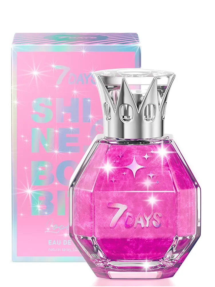 7DAYS Духи женские, сладкие мерцающие с шиммером 50 ml