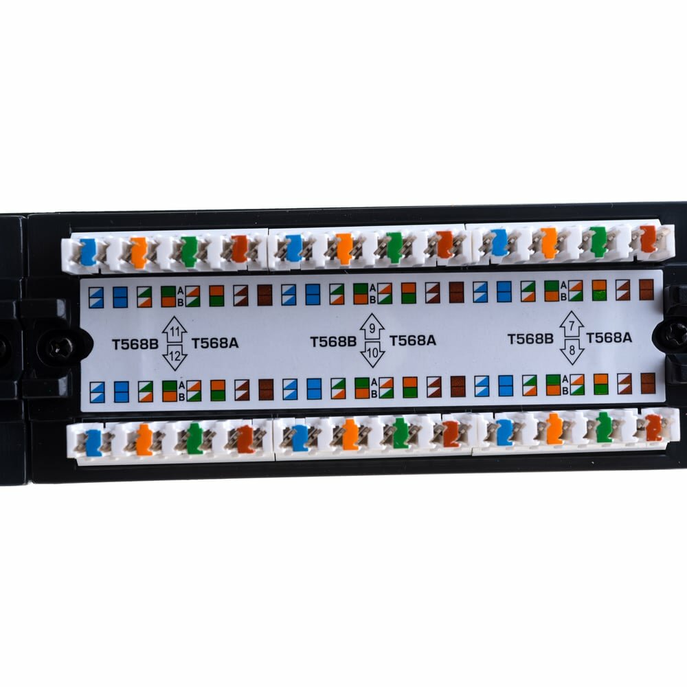 Патч-панель TWT 19, 24 порта RJ-45, категория 5e, UTP, 1U, PP24UTP — фото 1