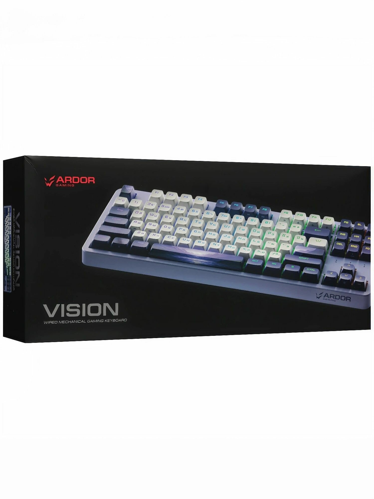 ARDOR GAMING Игровая клавиатура проводная Vision Violet, (ARDOR GAMING Red), Русская раскладка, фиолетовый