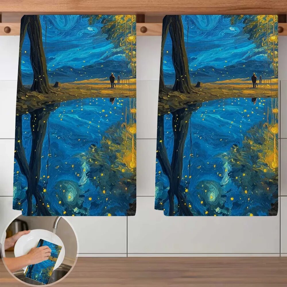 Полотенце кухонное кухонная тряпка, Велюровая фактура, 40x60, 2шт