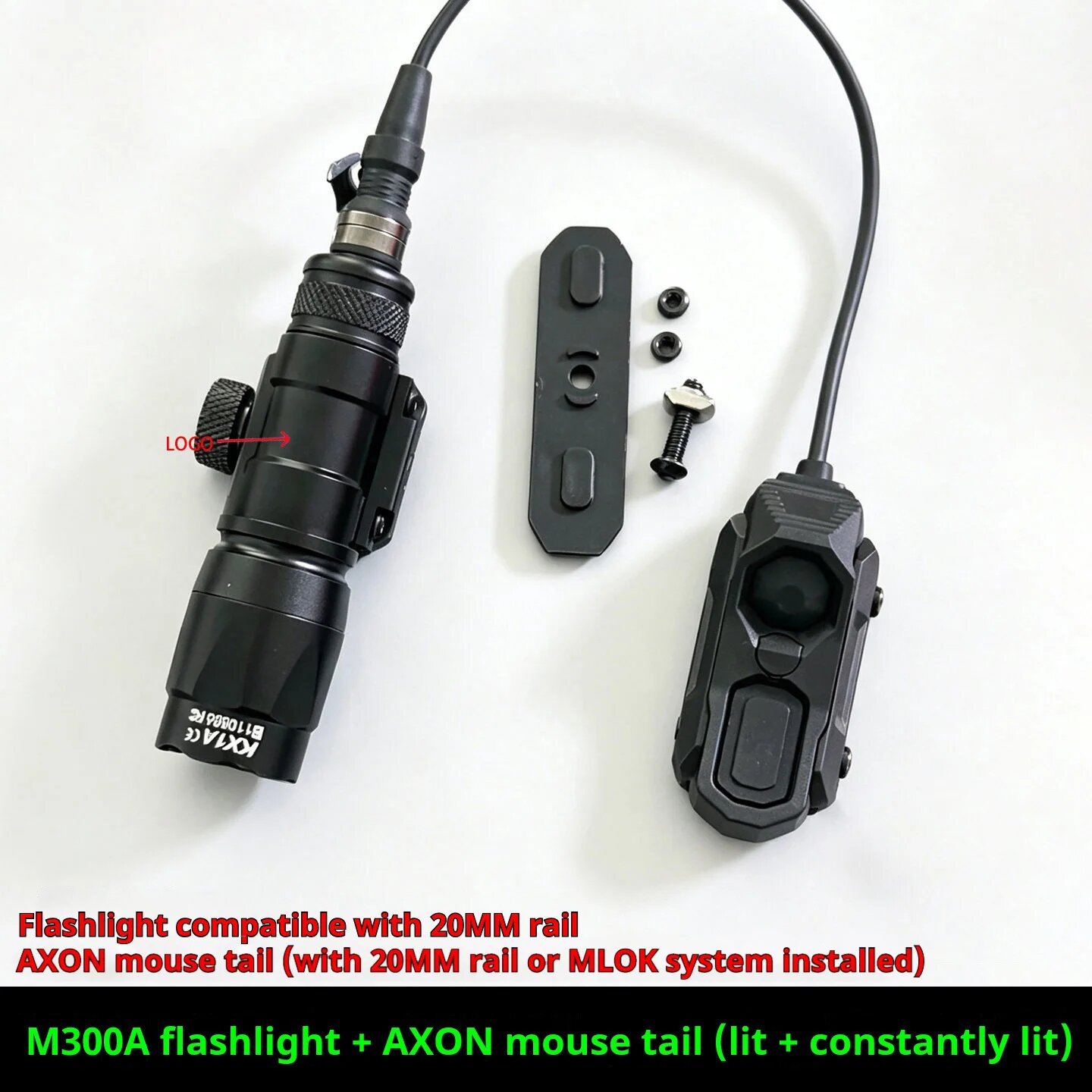 Тактический Фонарь SureFire M300/M600 С Функцией AXON SF И Дистанционным Боковым Переключателем Для 20-мм Планки