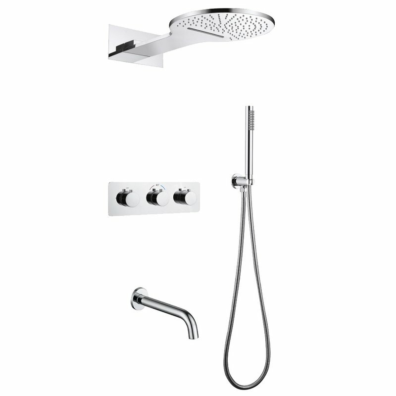 Душевой комплект Abber Wasser Kreis AF8150 С внутренней частью, хром