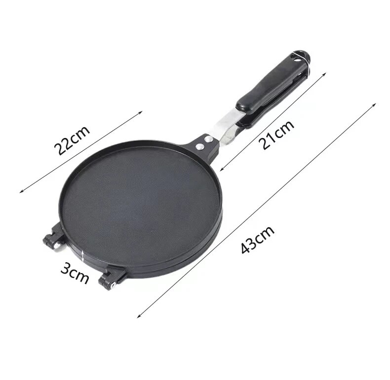 Форма для вафель и омлетов из алюминия 17/20 см 22cm