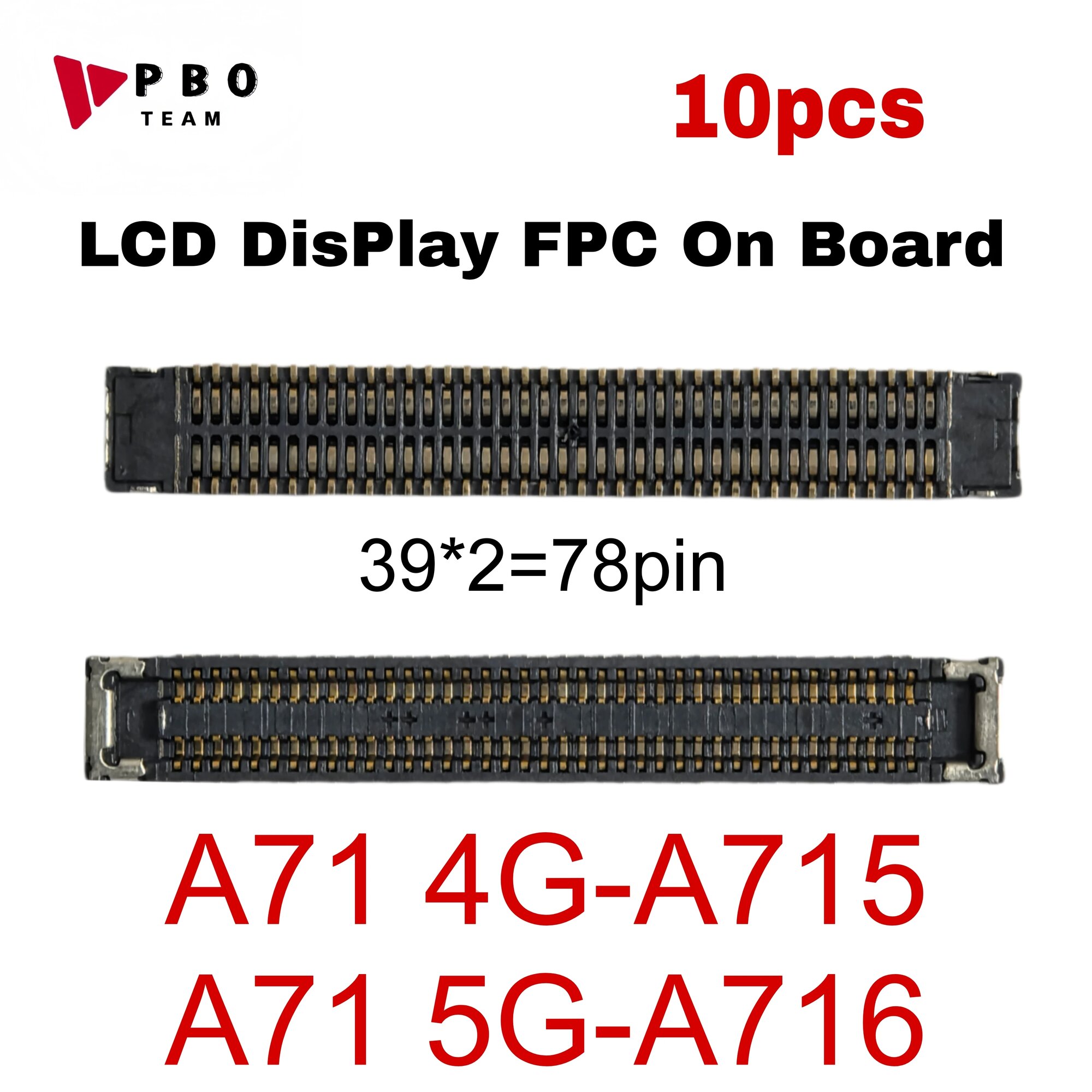 10 шт, гибкий разъем FPC для ЖК-экрана для Samsung Galaxy A50 A70s A40 A30S A21 A20 A11 A31 10x A71
