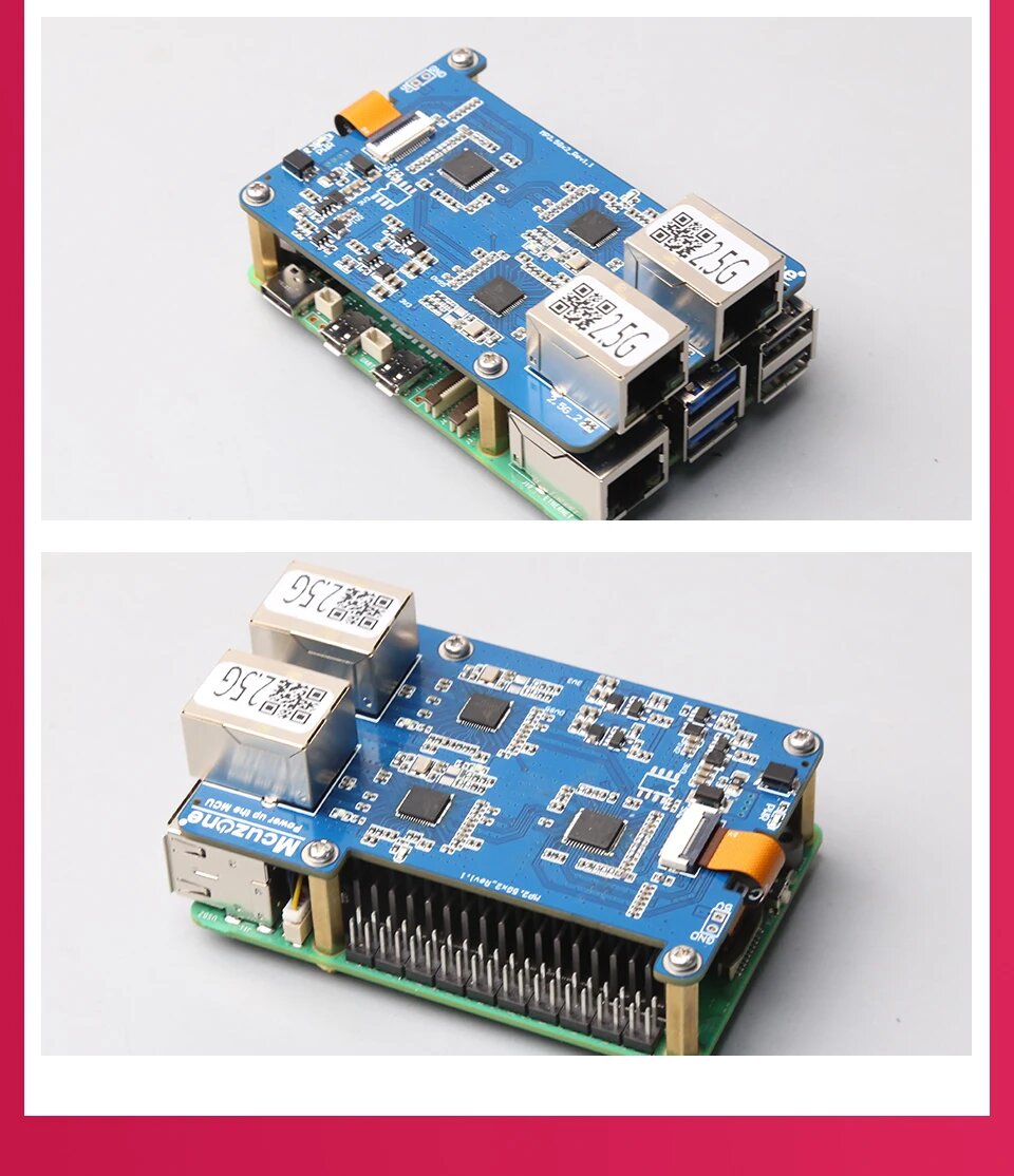 Cbhioarpd Ethernet HAT для Raspberry Pi 5 — фото 1