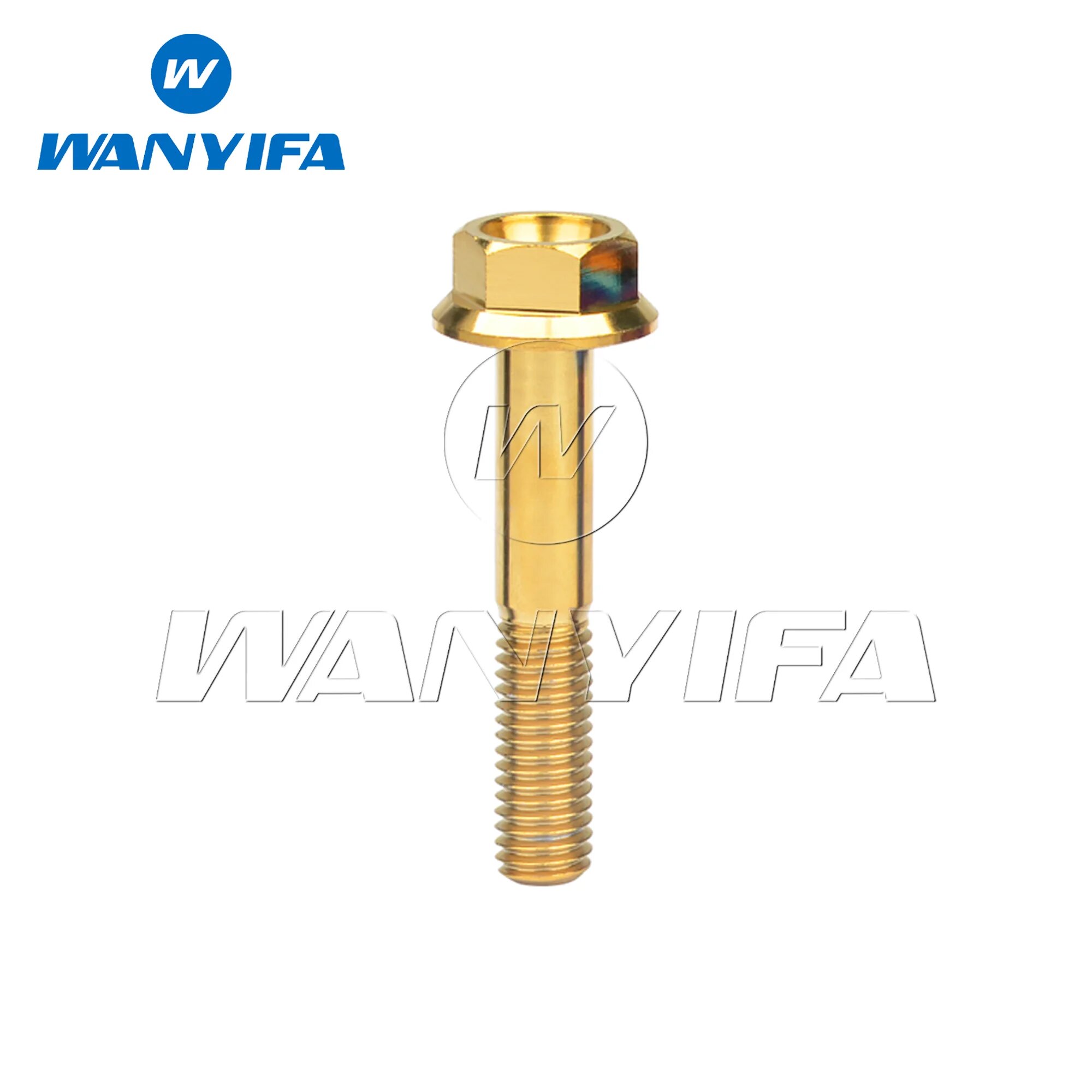 Wanyifa титановые болты M6/M8x10-70мм М8, Желтый, Gold, 35mm