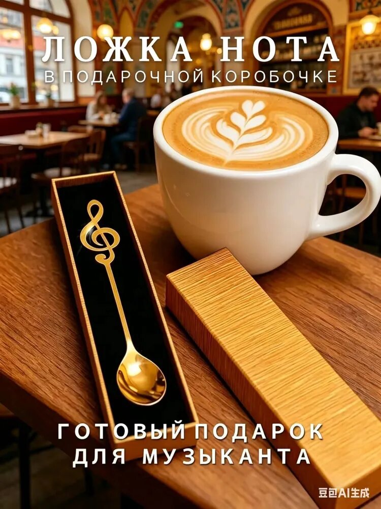 Ложка чайная 1 предм. золотой