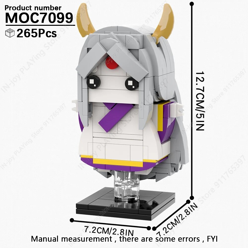 MOOXИ набор для сборки фигурки из блоков Серый, MOC7099