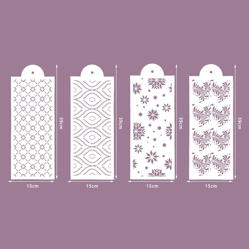 Трафареты для торта 4шт, набор FAIS DU, цвет: 4pcs Set L