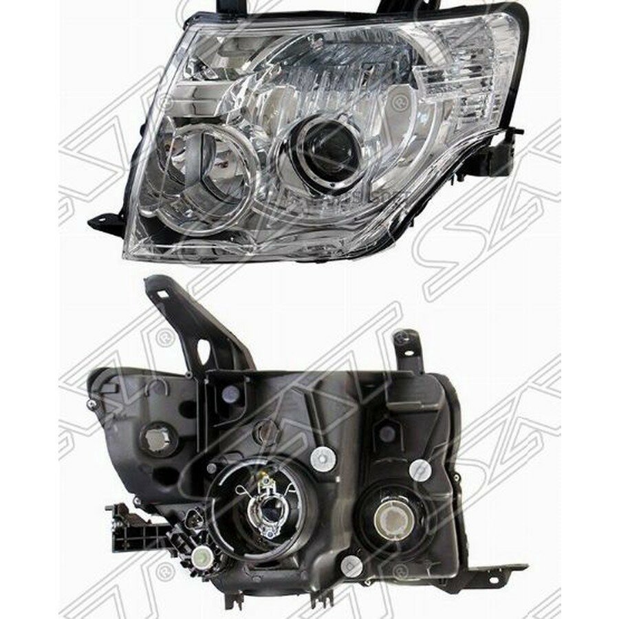 Фара Mitsubishi Pajero 06-15 (Слева/ Ксенон/Галоген/ С электрокорректором) SAT ST-214-1186L | цена за 1 шт