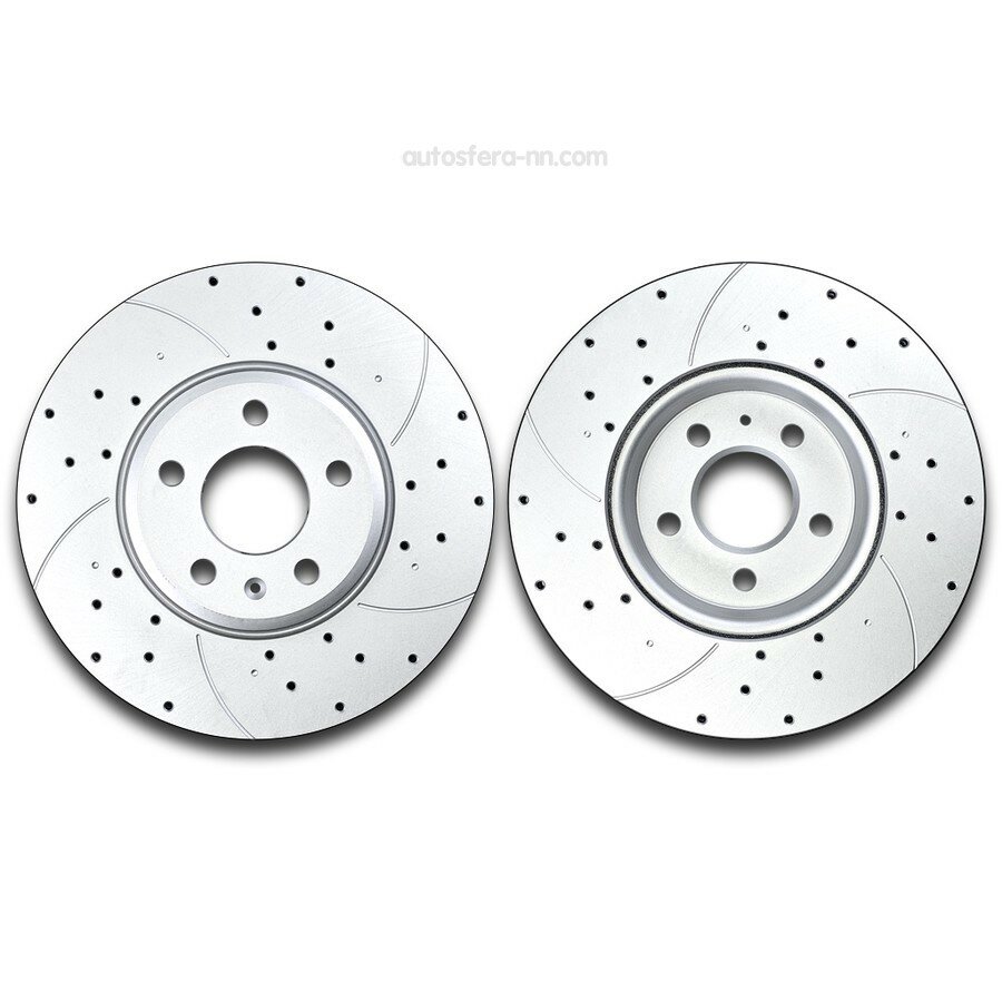 GERAT DSKF154P Диск тормозной передний, перфорация, слотирование