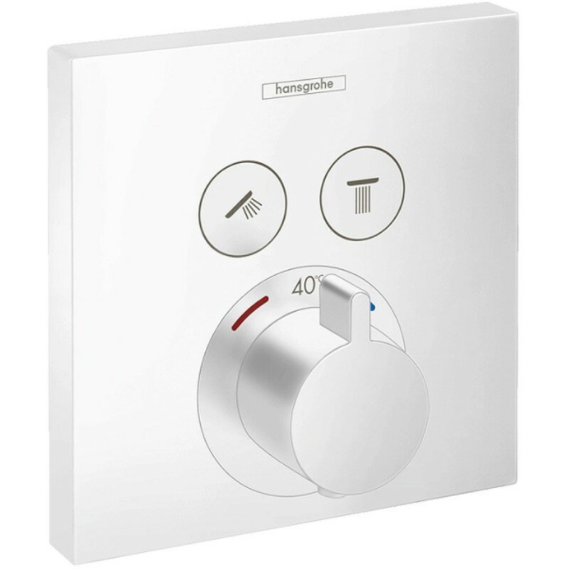Смеситель для душа Hansgrohe ShowerSelect 15763700 с термостатом белый матовый