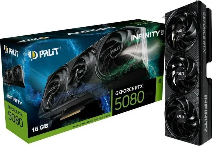 NE75080019T2-GB2035S Видеокарта PALIT PCIE16 RTX5080 16GB PA-RTX5080 INFINITY 3 16GB
