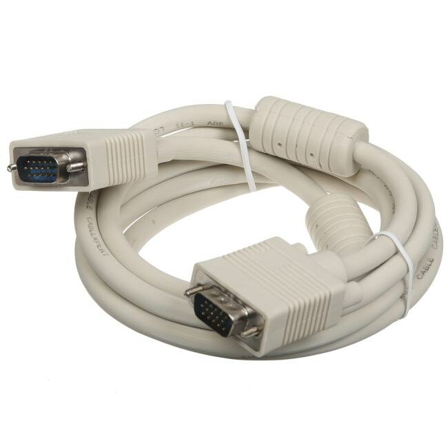 CC-PPVGA-6 Кабель VGA Premium Cablexpert CC-PPVGA-6, 15M/15M, 1.8м, двойной экран, феррит. кольца, пакет — фото 1