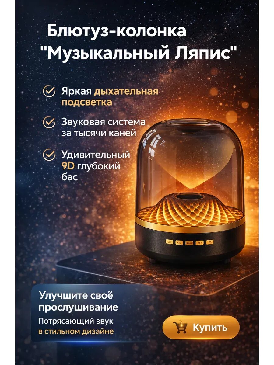 Умная колонка Капсула Мини с Марусей MRC02GY
