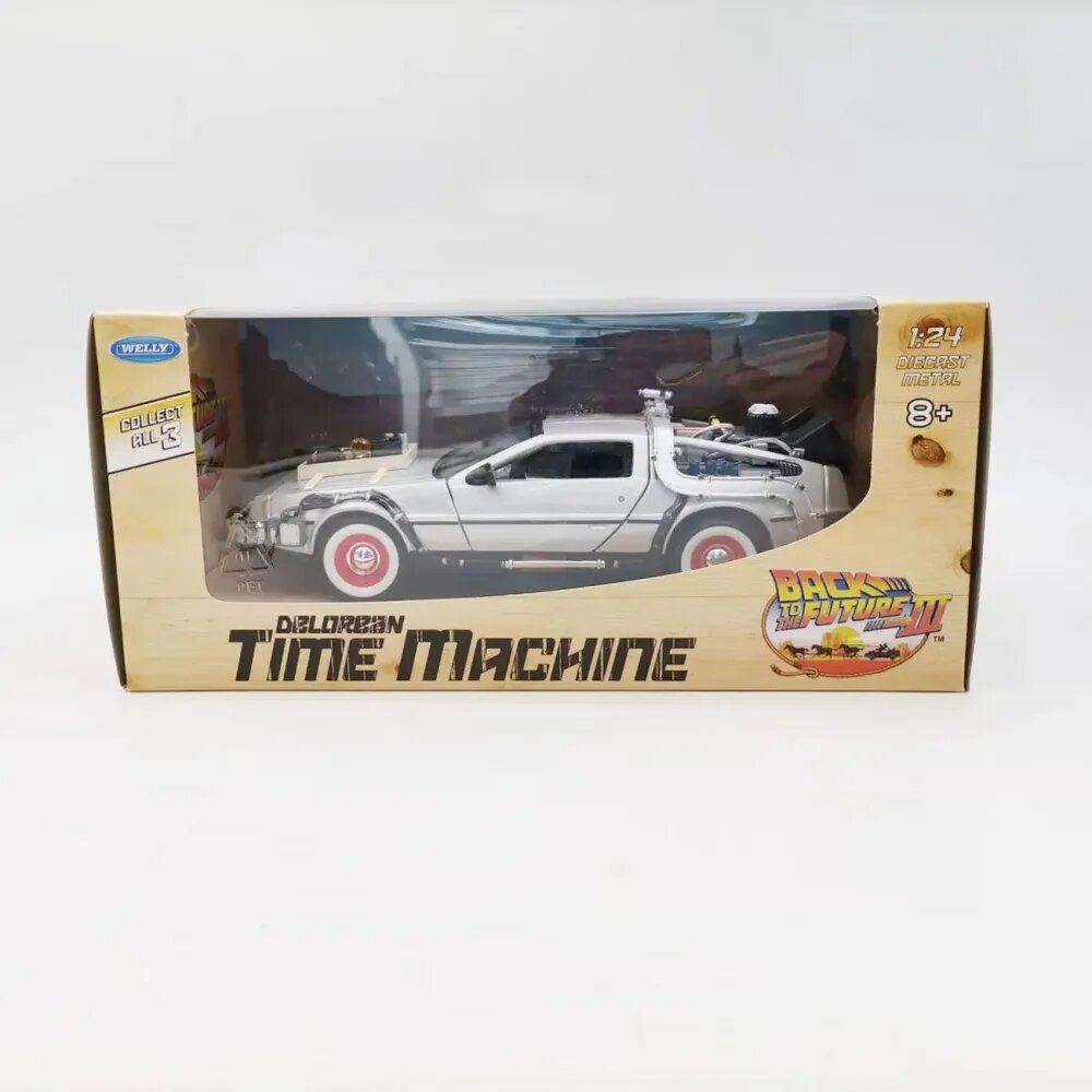 Коллекционная модель машины времени 1:24 "Делориан" BACK TO THE FUTURE III ("Назад в будущее". Часть 3)ll