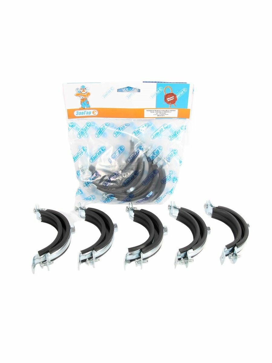 Хомут сантехнический 2 1/2" М8 (75-80) (5шт)