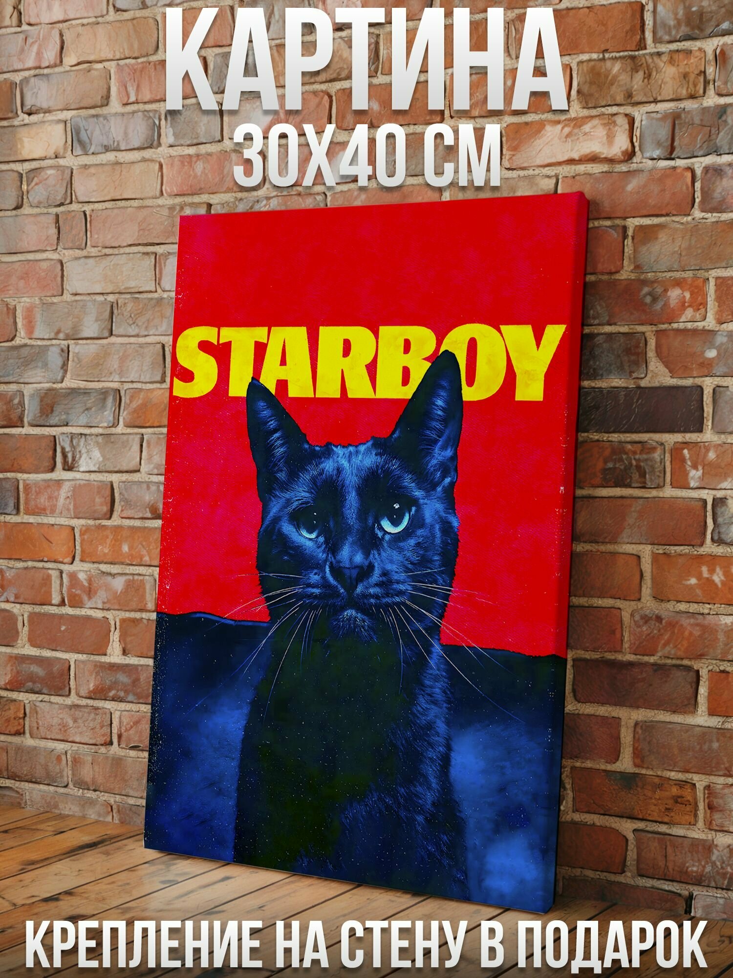 The Weeknd - Большая картина на подрамнике - 40х30см
