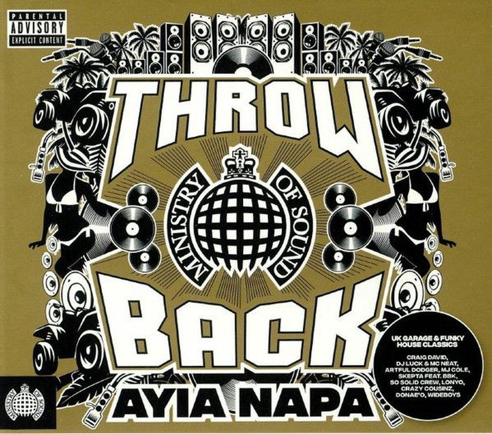 VARIOUS ARTISTS - Throwback Ayia Napa, (3CD, Compilation, Mixed) Компакт Диск