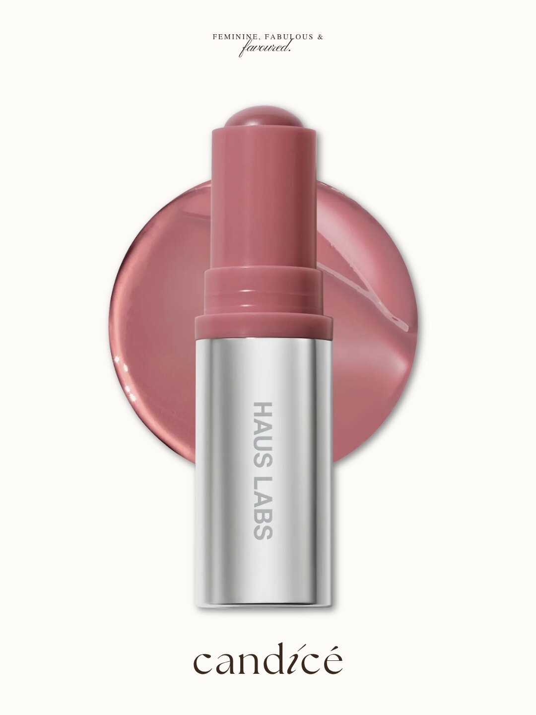 Румяна в стике HAUS LABS BY LADY GAGA COLOR FUSE GLASSY BLUSH BALM STICK в оттенке GLASSY HIBISCUS, 5гр