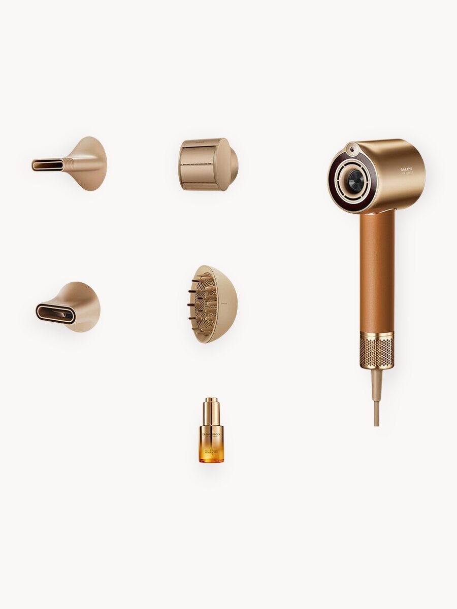 Dreame Miracle Pro - Мощный фен 130 000 об/мин с AI SmartFlow, ионизацией и уходом за кожей головы