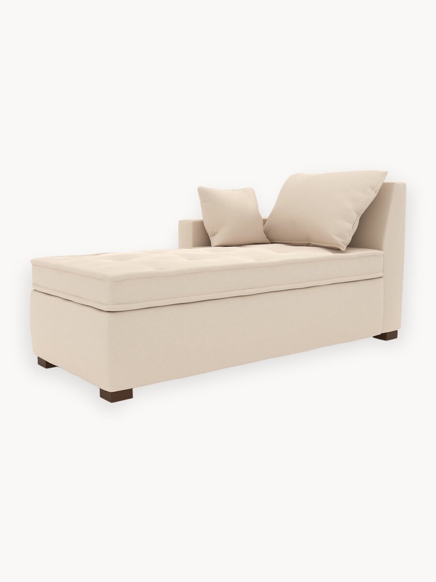 Диван кушетка Arsko Ларс, бежевый, велюр, диван тахта, мягкая, на кухню, на дачу, в комнату