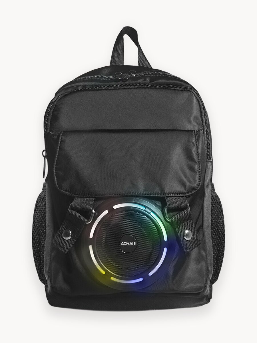 Рюкзак-колонка с мощным басом, подсветкой, Power Bank 2500 мАч и защитой IPX5 | Для вечеринок, пикников, путешествий (M)