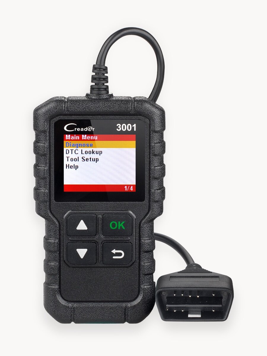 LAUNCH Creader 3001 OBD2-сканер, считыватель кодов неисправностей двигателя для всех автомобилей с протоколом OBDII