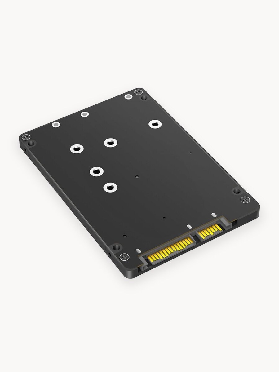 Твердотельный накопитель SSD "Два в одном" 2,5-дюймовый блок для жесткого диска, карта-адаптер-в пластиковом корпусе