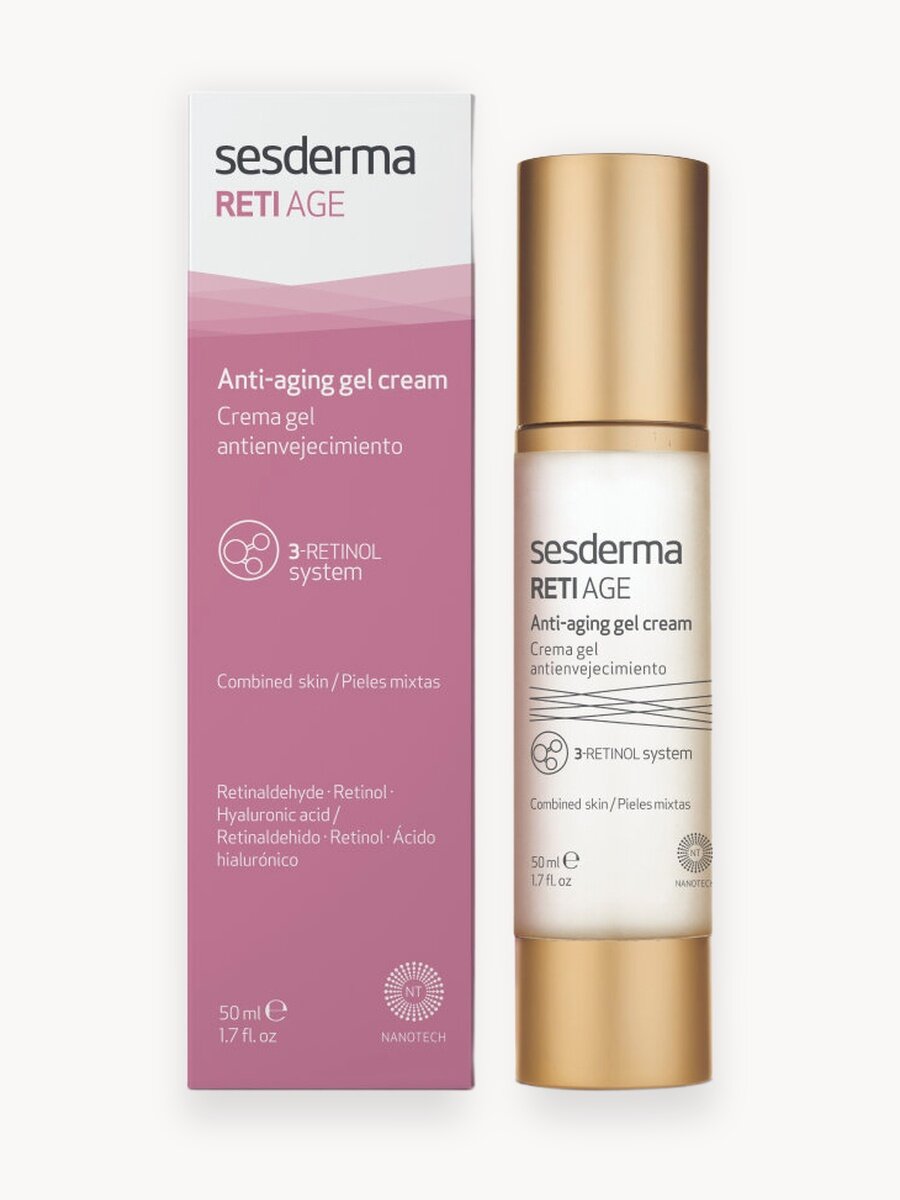 Sesderma RETI AGE Крем-гель антивозрастной для кожи лица на основе системы 3-Retinol, 50 мл